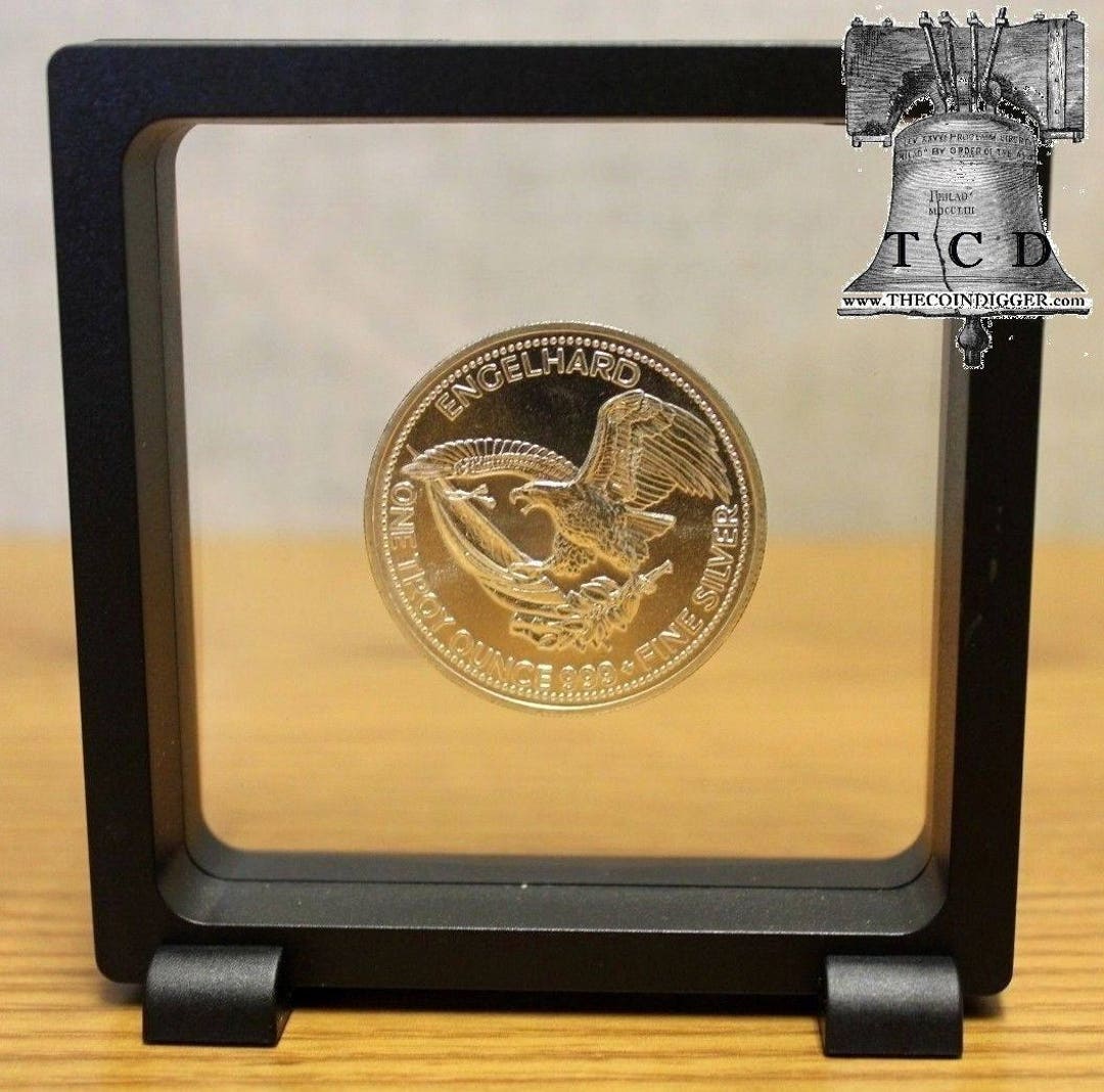 Floating Display Frame 3.5" for Coins Medals Fossils Rocks Minerals ...