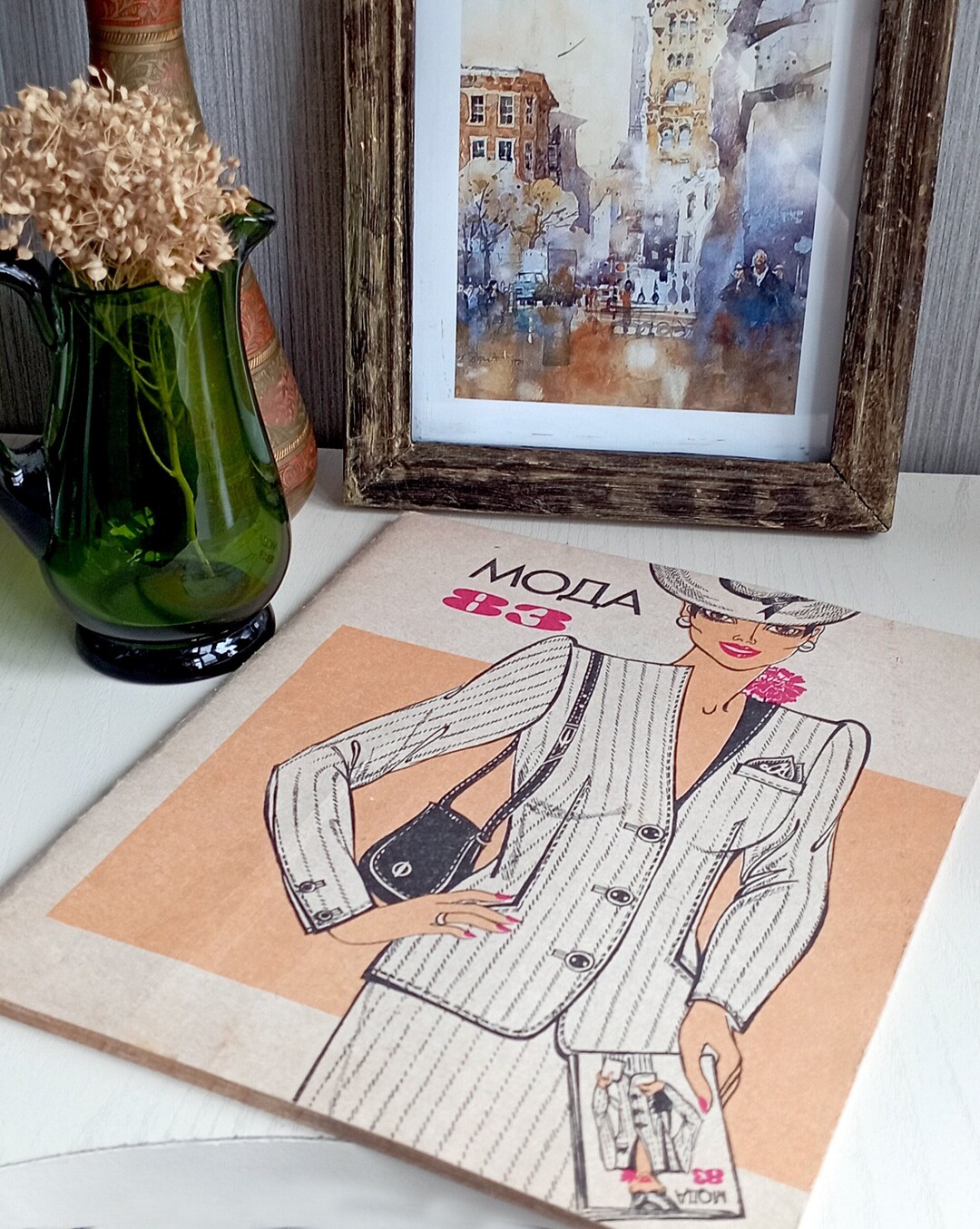 Vintage Soviet Fashion Magazine 80s Patterns Sewing Illustrated ...