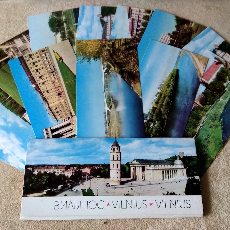 Postcard Vilnius - Etsy