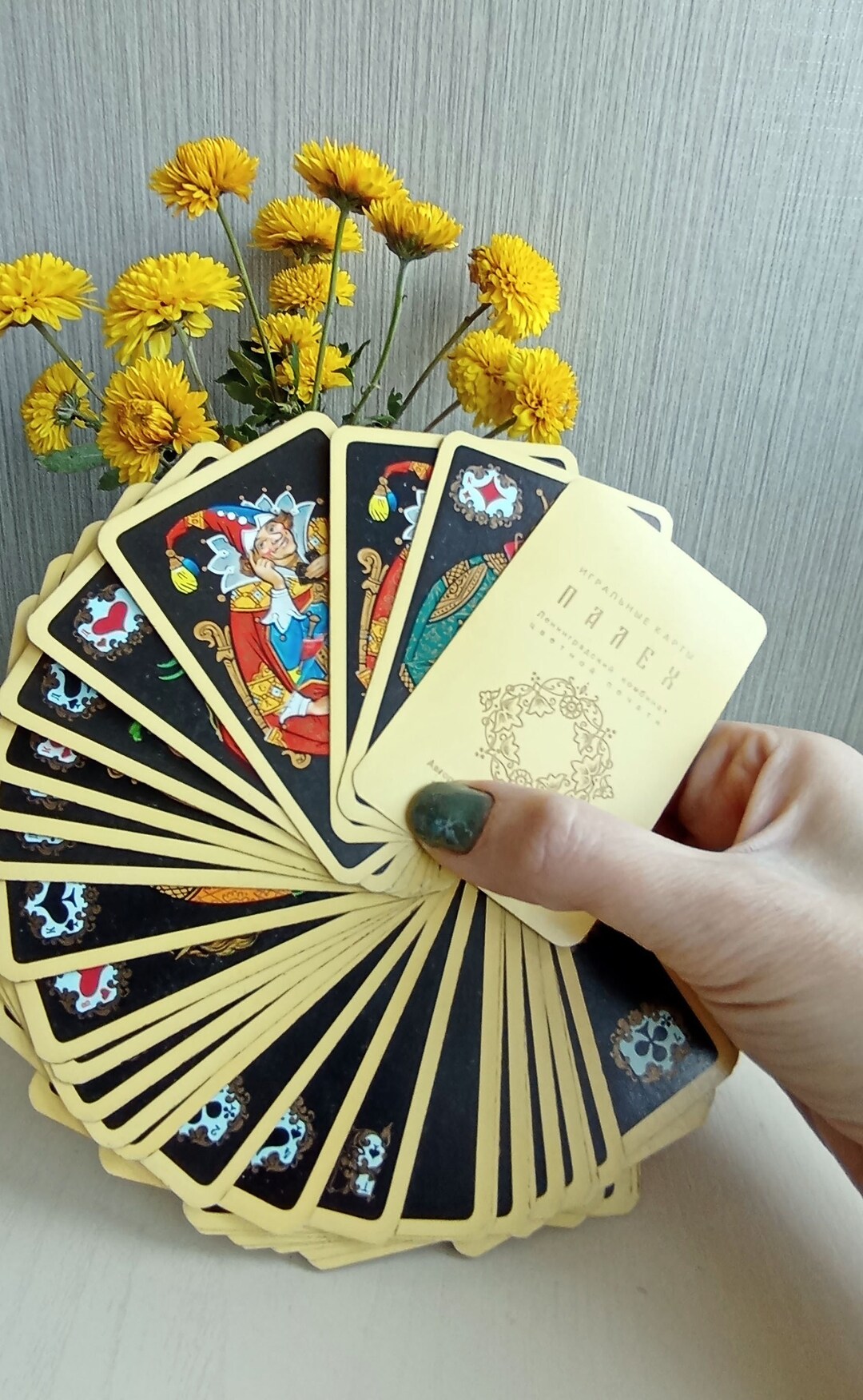 Soviet Vintage Black Playing Cards Сollectibles USSR Palekh 1991 - Etsy