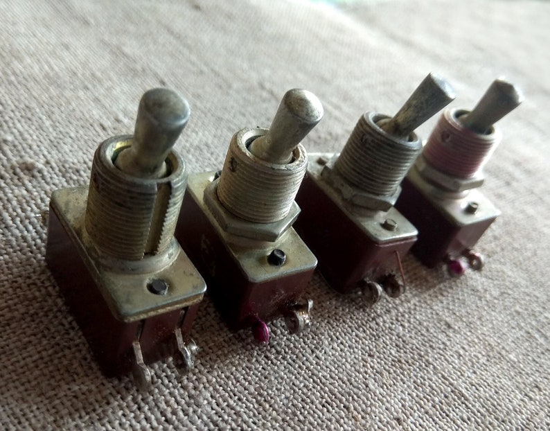 Vintage Toggle Switches Electrical switch military old switch | Etsy