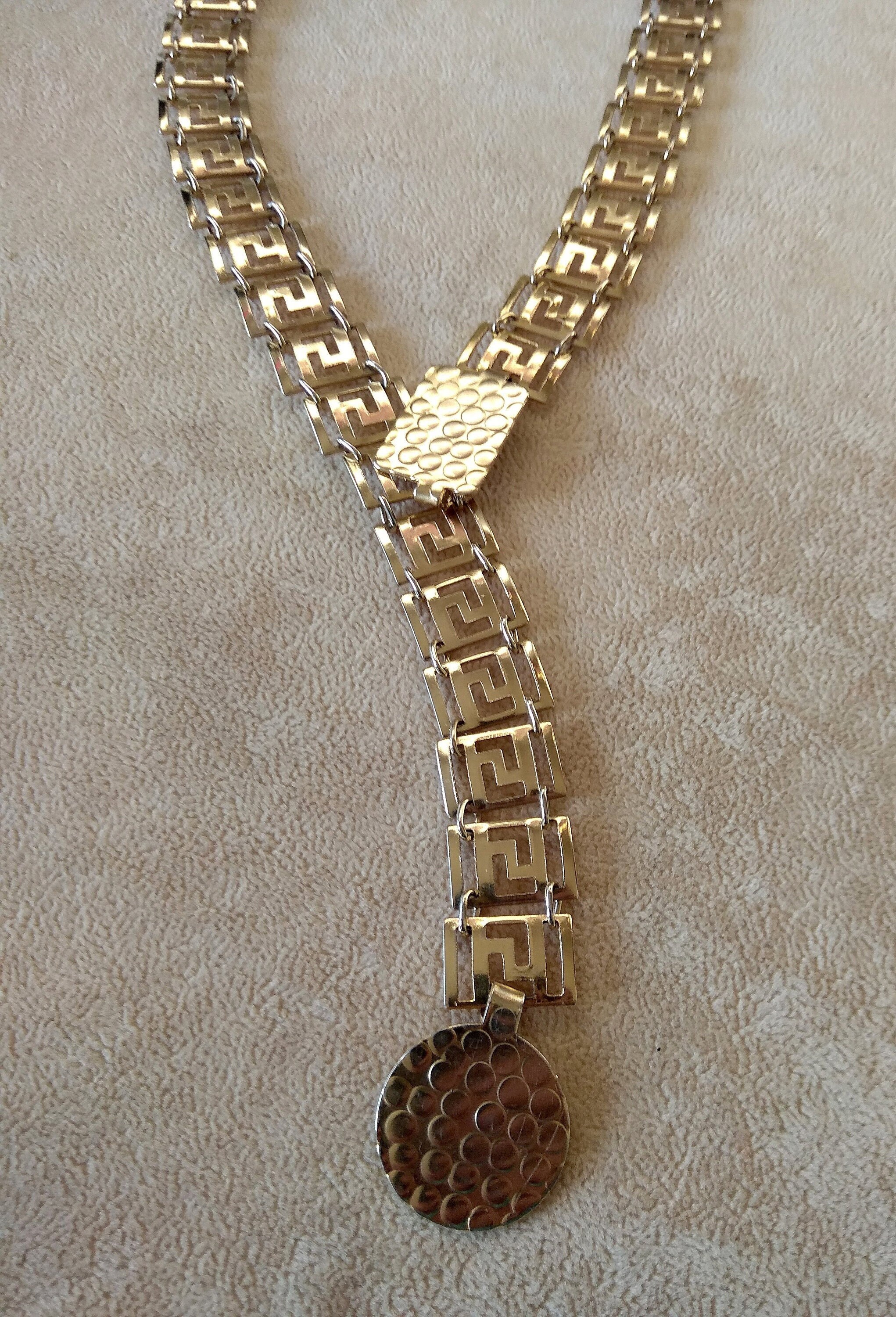 70s Chain Belt Metal Gold Tone Statement Belt Fashion Couture Belt - Etsy