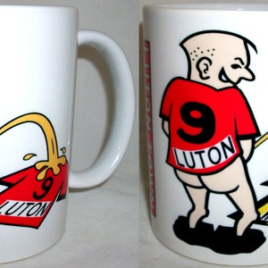 Funny Wee on Watford Luton Coffee Tea Mug Football Shirt Fan Rivalry ...