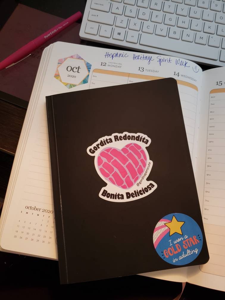 Gordita Bonita Concha Sticker Bilingual Sticker Pan Dulce - Etsy Nederland