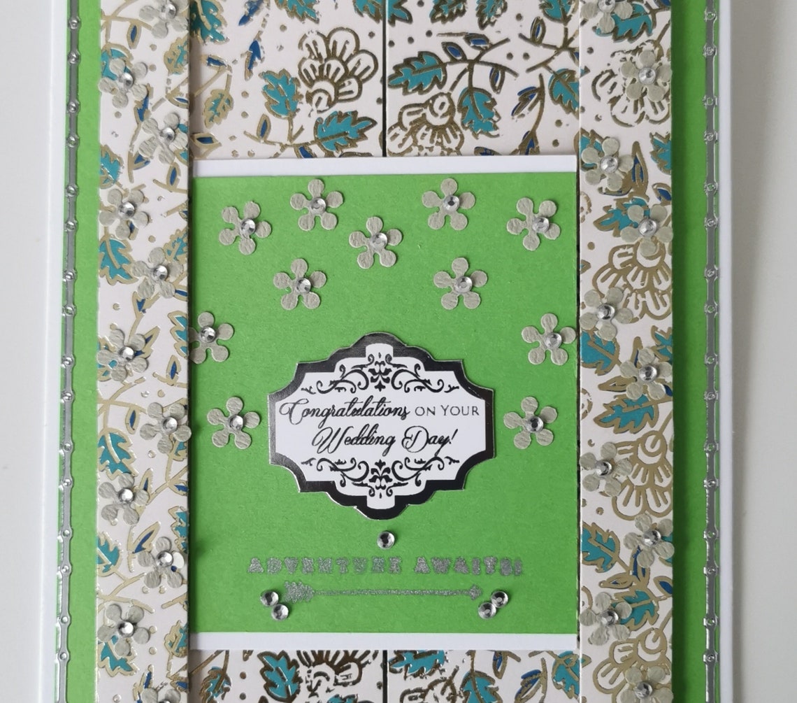 Handmade Wedding Card, Wedding Card, Foral Card - Etsy