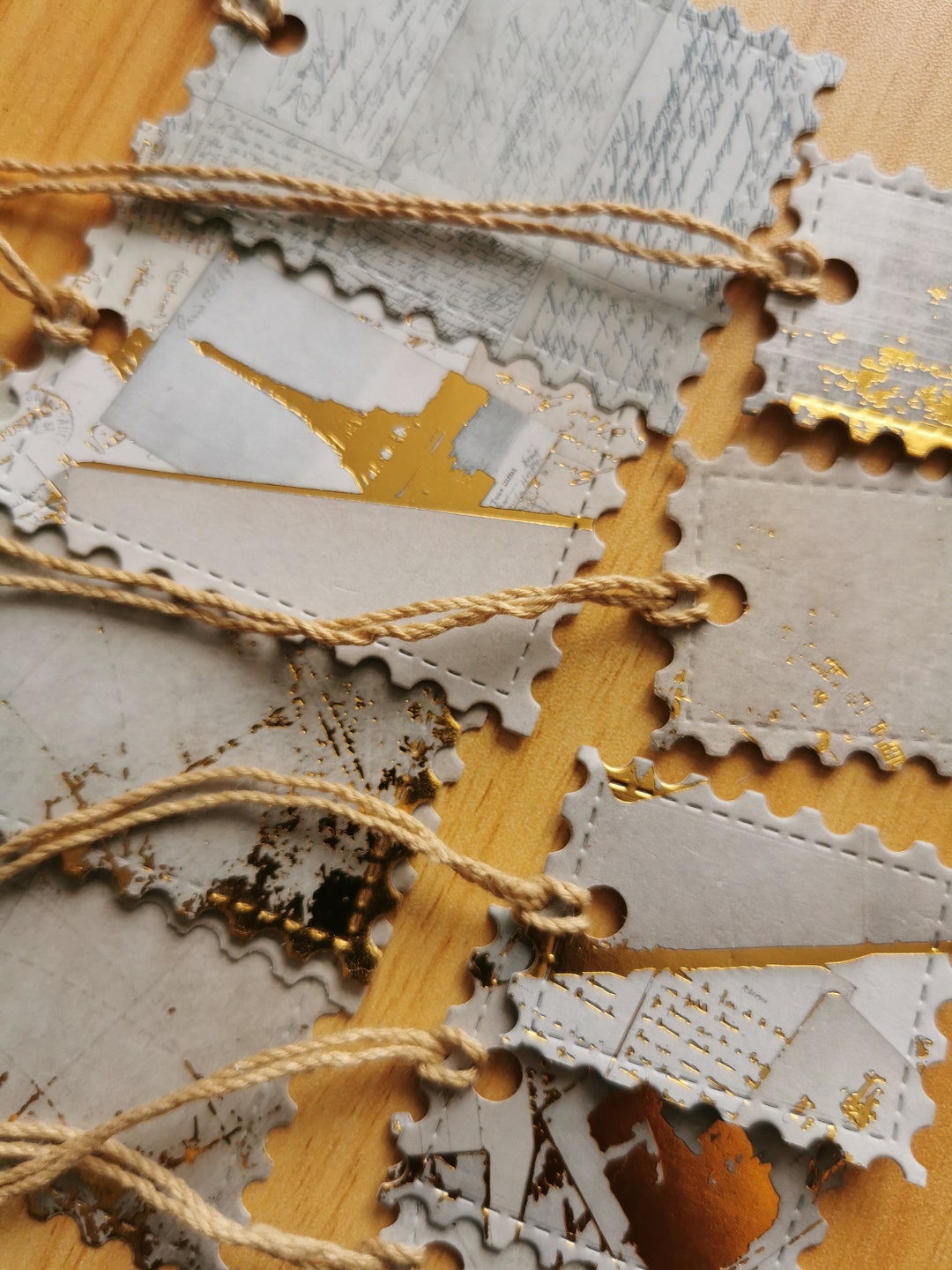 Handmade Gift Tags, Travel Gift Tags, Gold Foil Gift Tags, Assorted ...