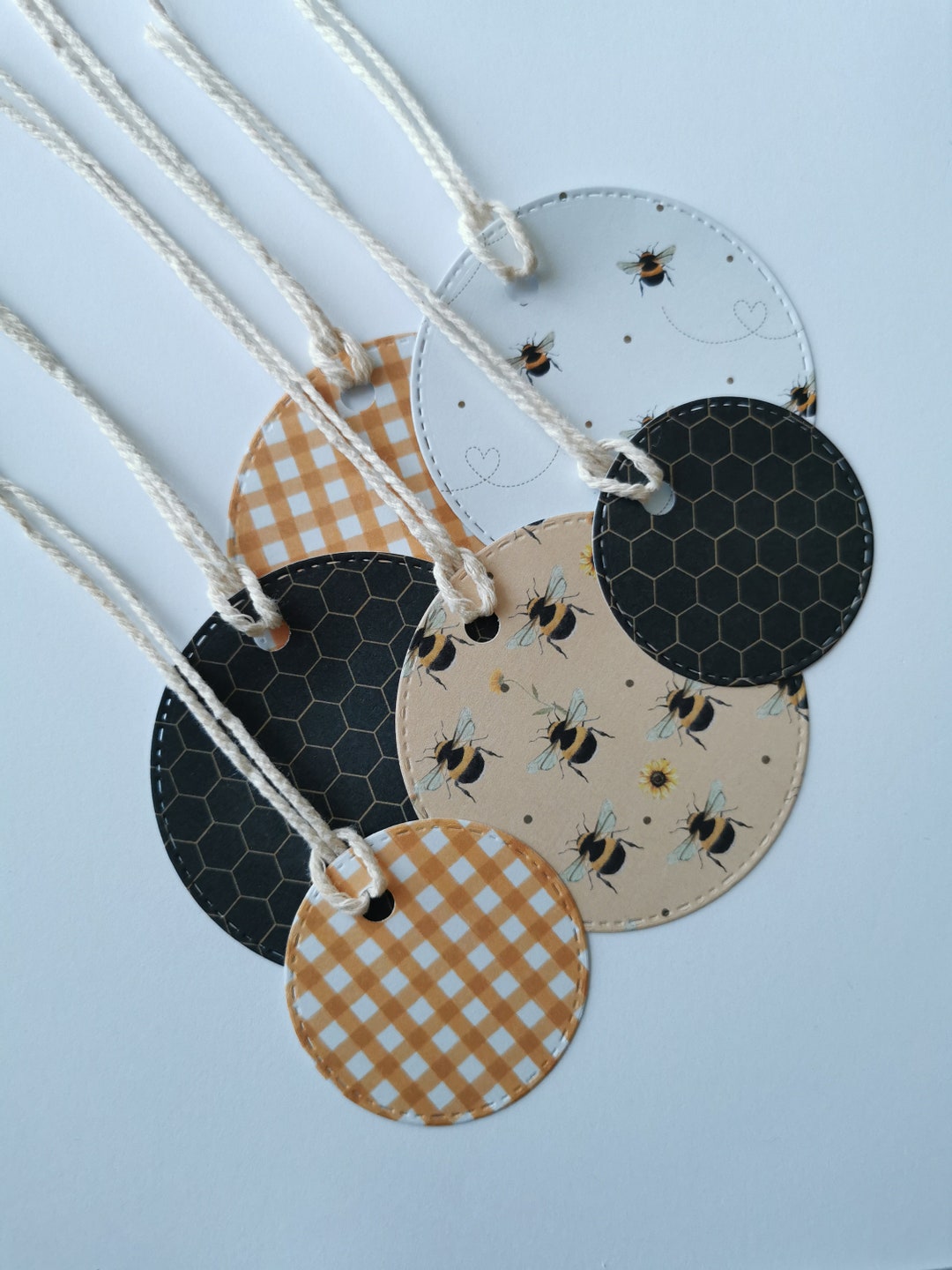 Handmade Gift Tags, Bumblebee Gift Tags, Bee Tags - Etsy