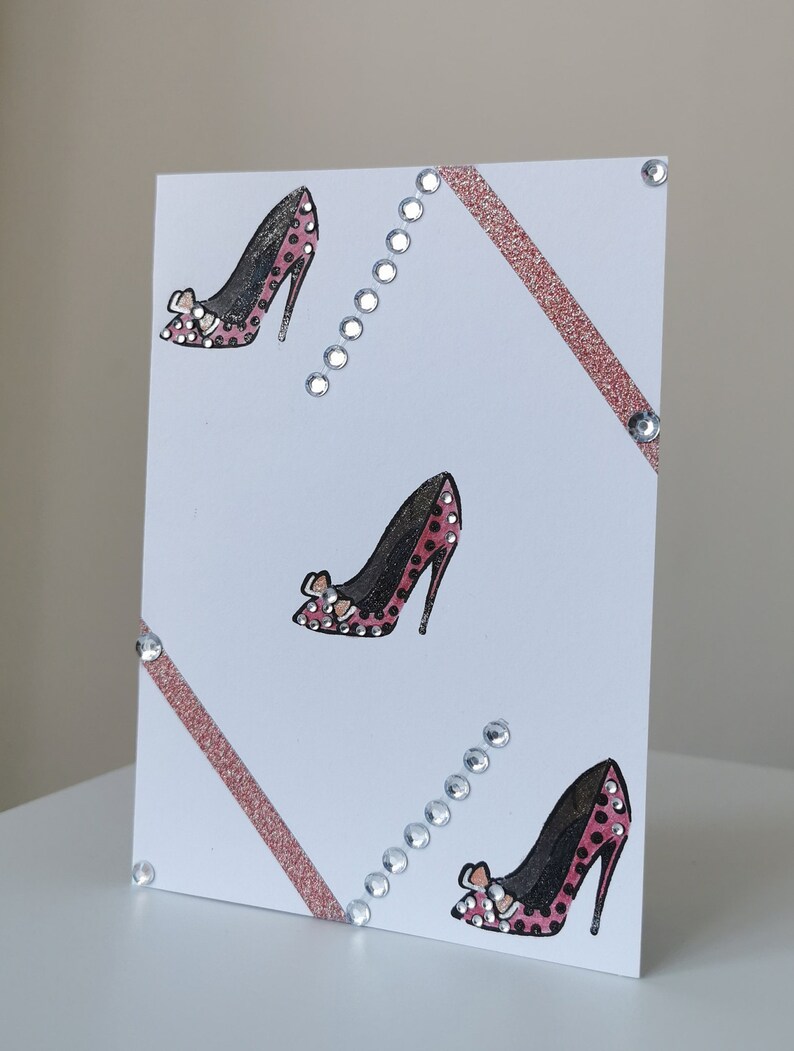 Handmade Card, Cards for Her, Shoe Card - Etsy
