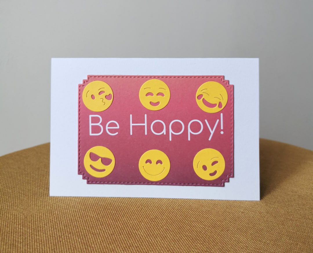 Handmade Card, Emoji Card, Encouragement Card, Funny Cards, Cards for ...