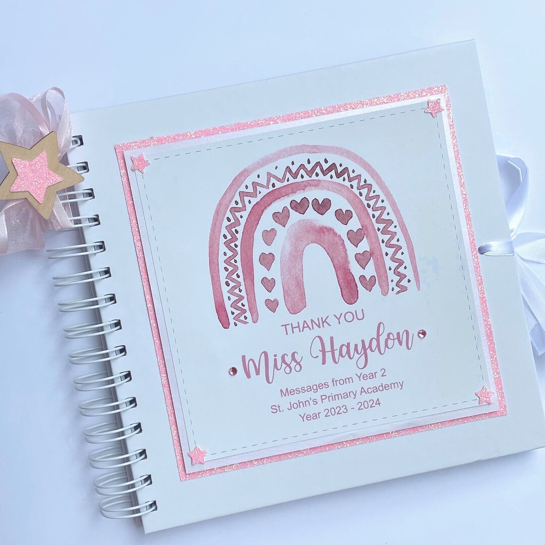 Thank You Teacher Gift / Thank You Teacher Message Book / Thank You ...