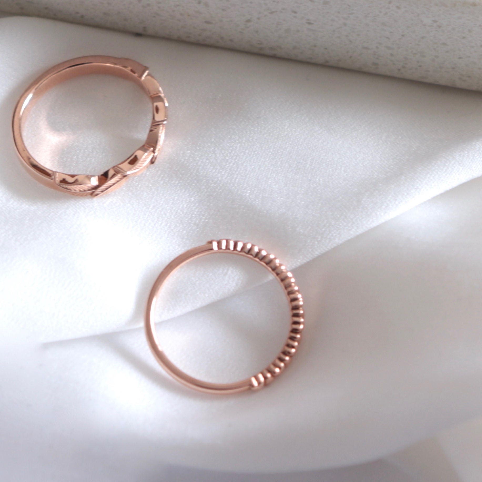 Eternity Heart Ring, Half Eternity Rose Gold Heart Ring, Dainty Heart ...