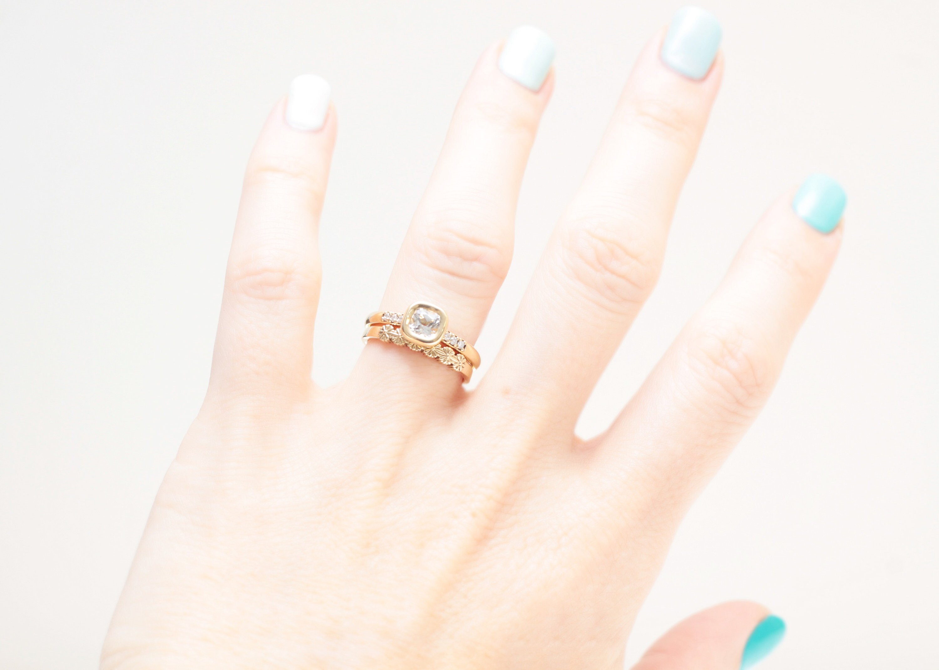 Daisy Flower Wedding Band Gold Floral Ring Anniversary Gift | Etsy