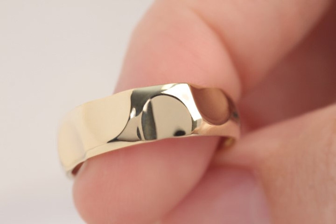 Mens Faceted Ring, Rustic Mens Wedding Ring, Unique Gents Ring, Organic ...