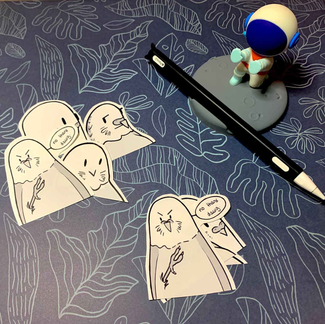 Sam Birb Memorial Stickers - 4 Pack - Sticker Set - Handmade - Large ...