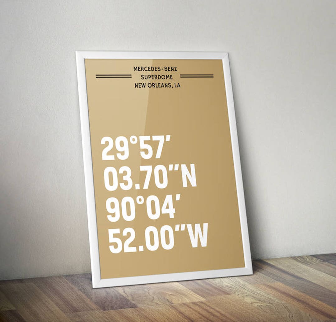 Superdome Coordinate Print for Man Cave - New Orleans Saints - Fan Art ...