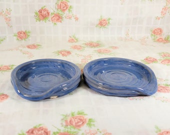 Spoon Rest in Royal Blue Stoneware Ceramic Pottery - Etsy
