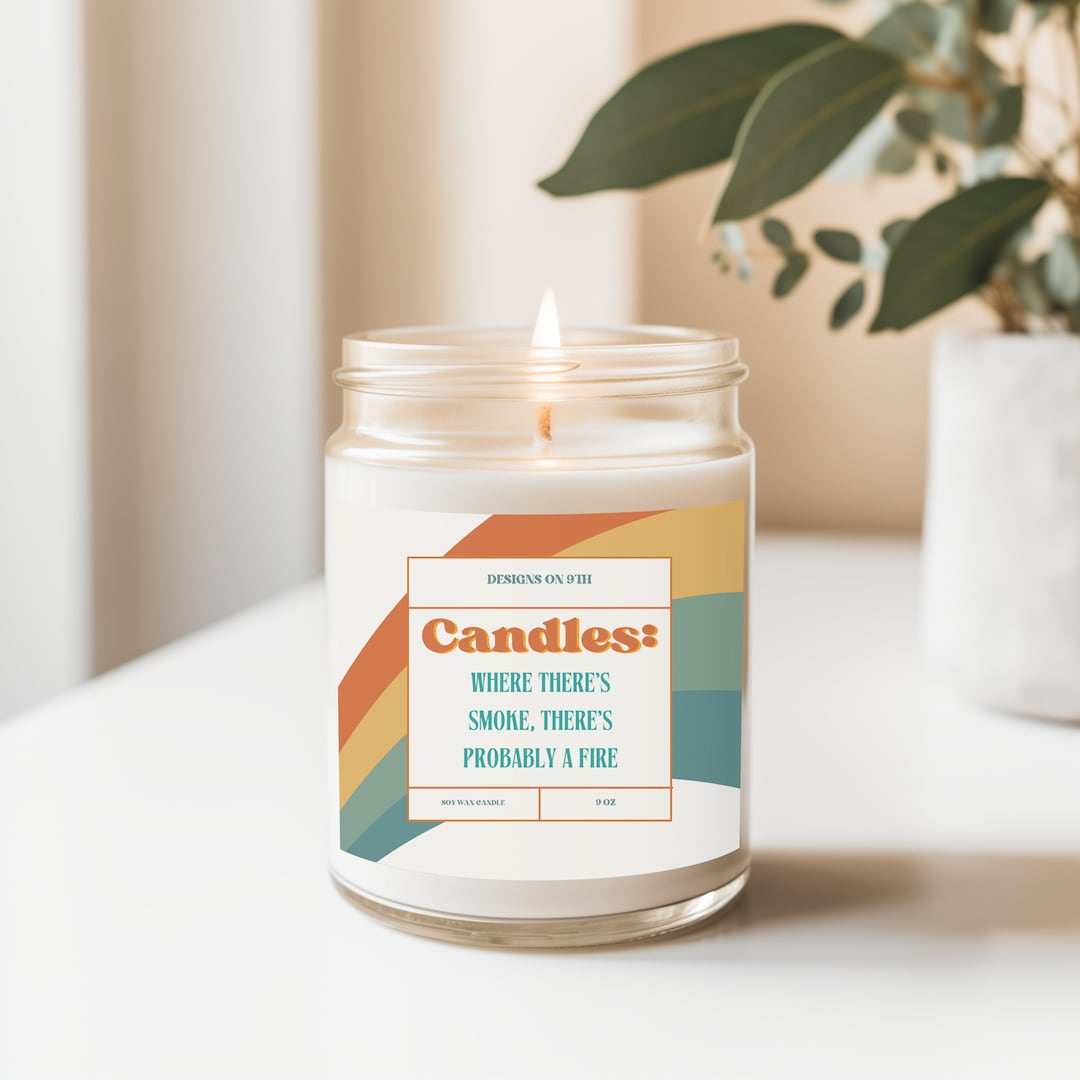 Novelty Sarcastic Funny Gift Candle Colorful Retro Candles: Rainbow ...
