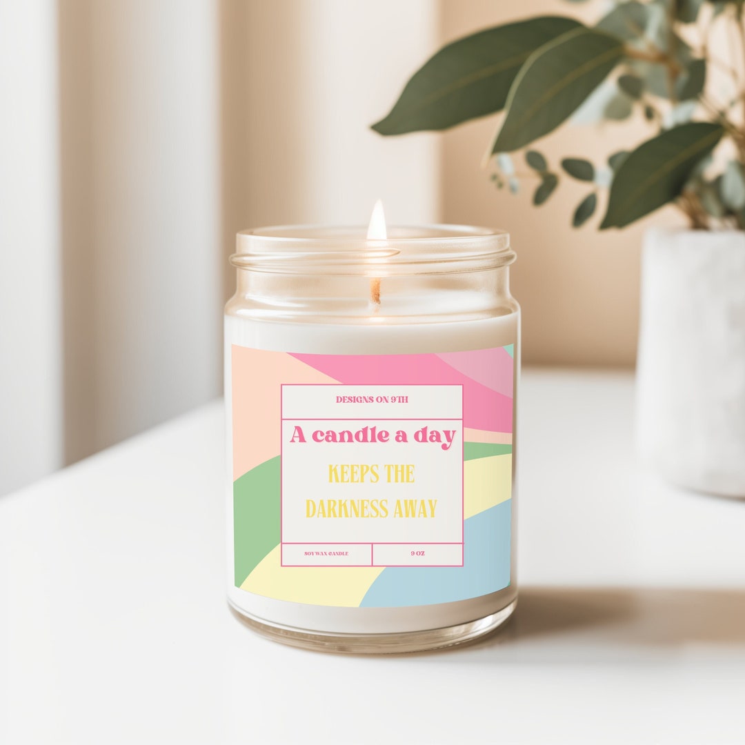 Novelty Sarcastic Funny Gift Candle Colorful Retro Candles: Rainbow ...
