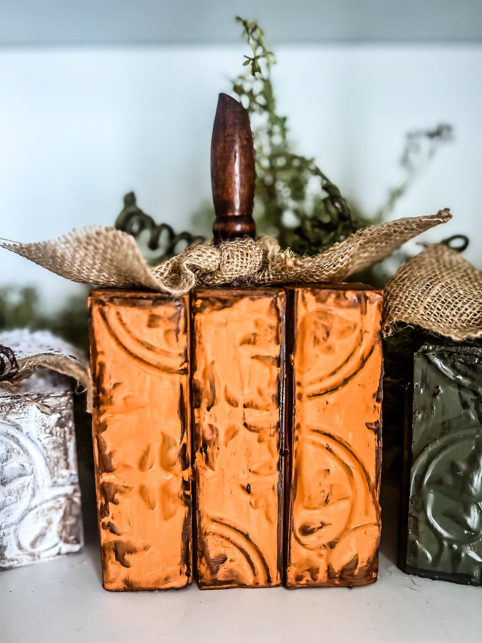 Fall / Set of Three Farmhouse Rustic Wooden Pumpkins // FREE Shipping ...