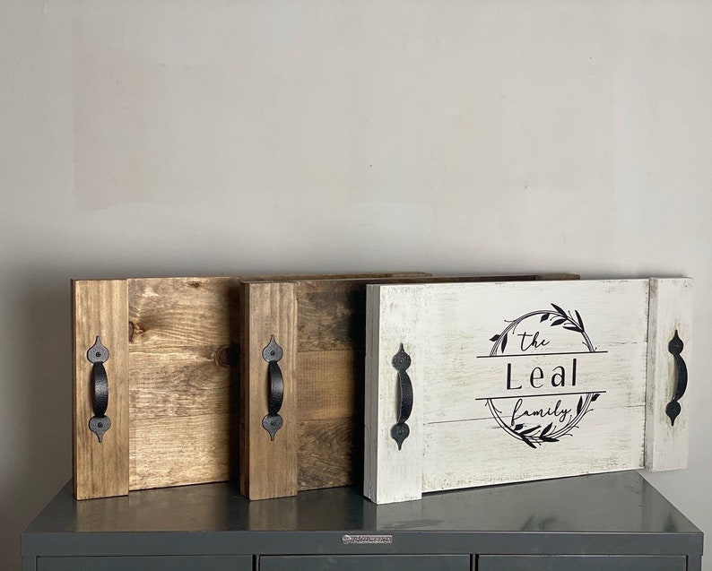 Custom Wooden Serving Trays - Etsy
