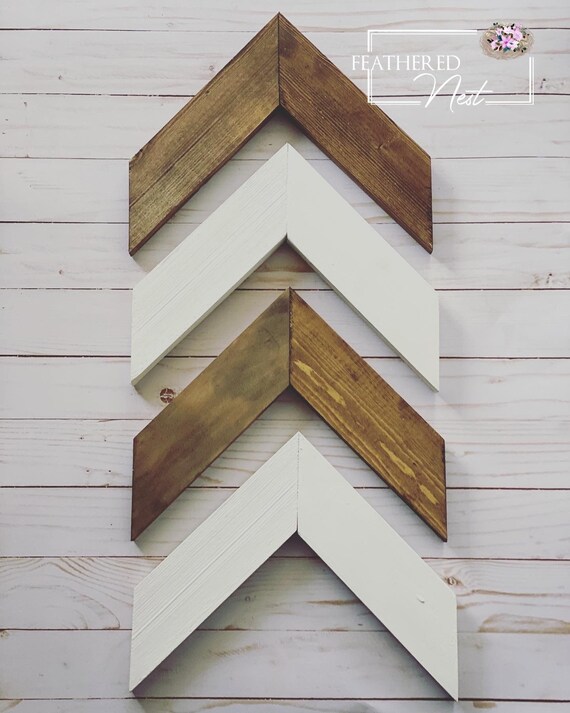 Set of Four Chevron Arrows // Several Finishes to Select From | Etsy