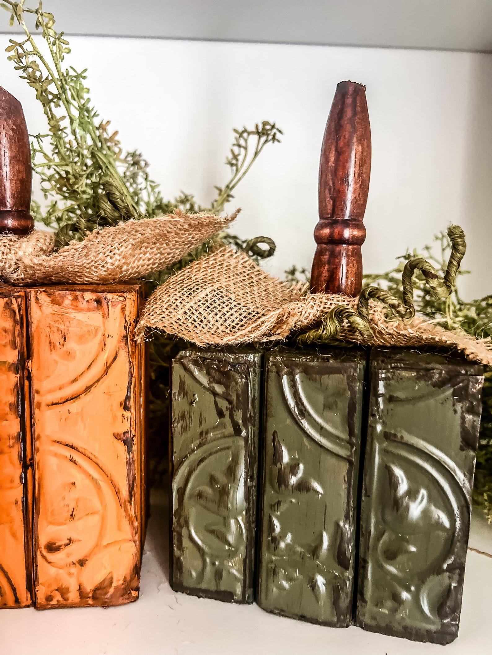 Fall / Set of Three Farmhouse Rustic Wooden Pumpkins // FREE Shipping ...