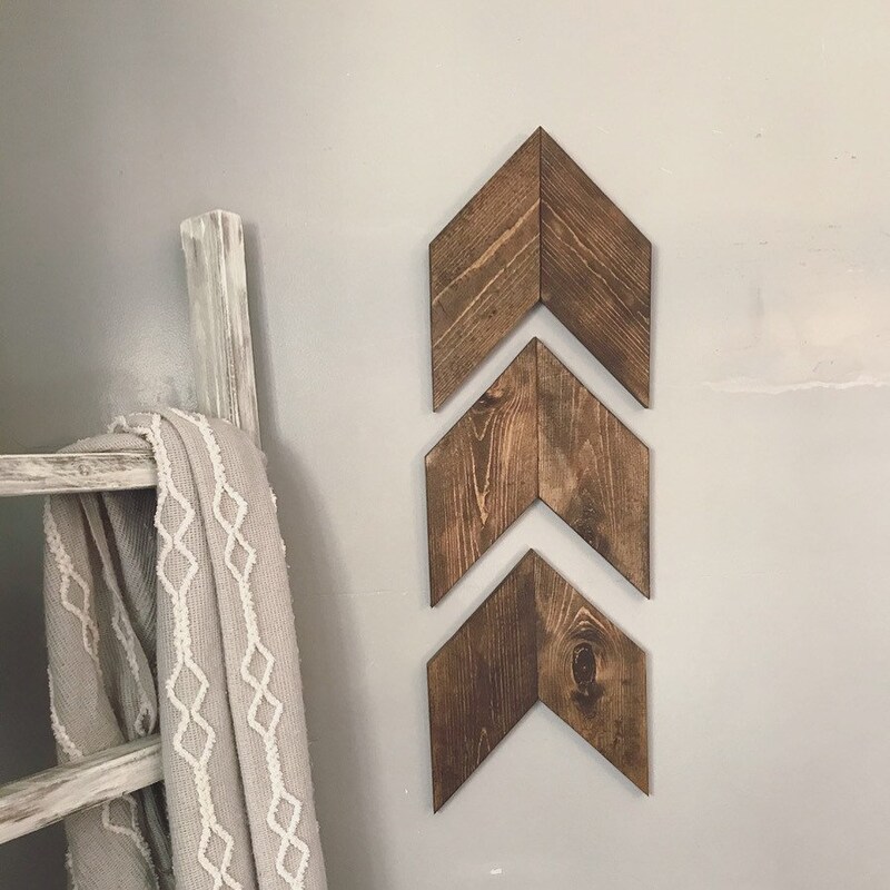Chevron Wall Decor - Etsy
