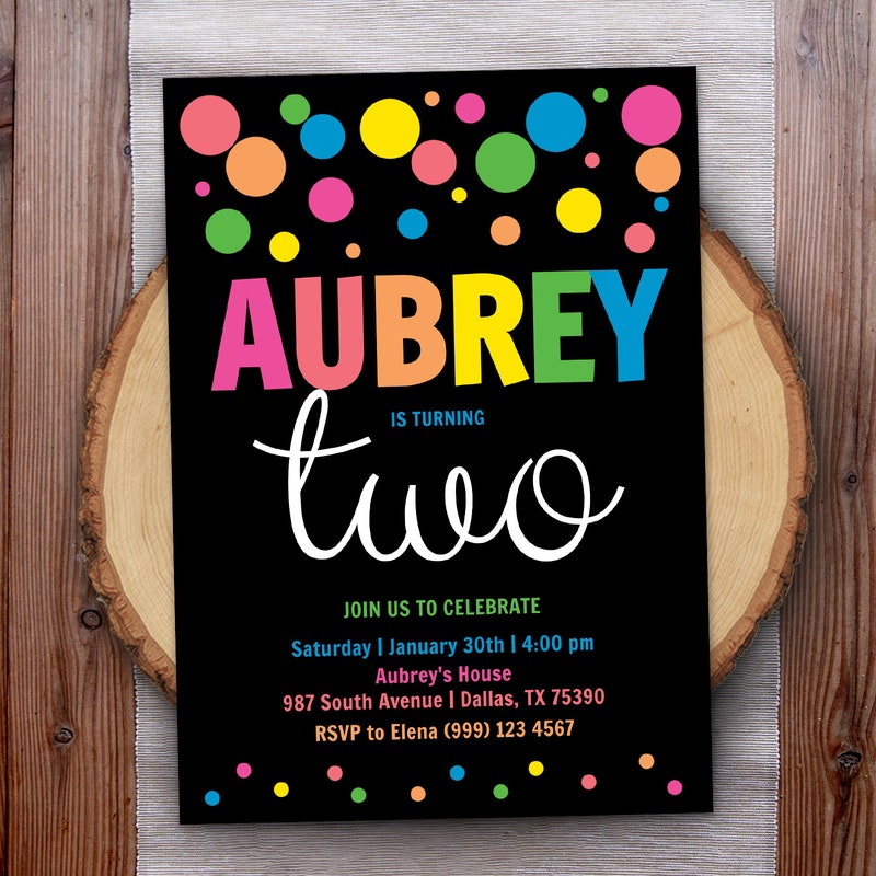 Polka Dot Invites - Etsy
