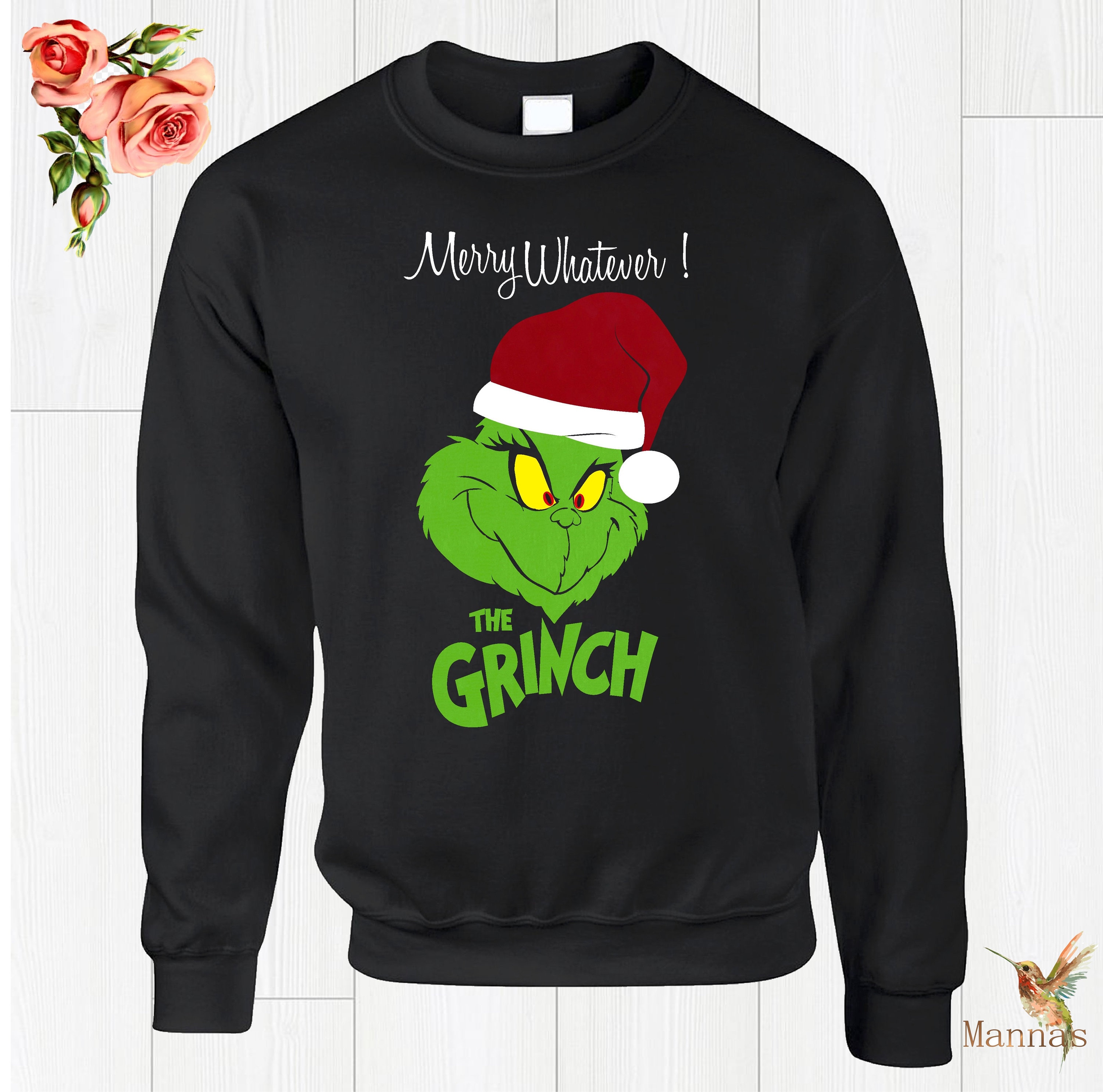 THE GRINCH Merry Whatever I Stole Nothing Sweatshirt Christmas ...