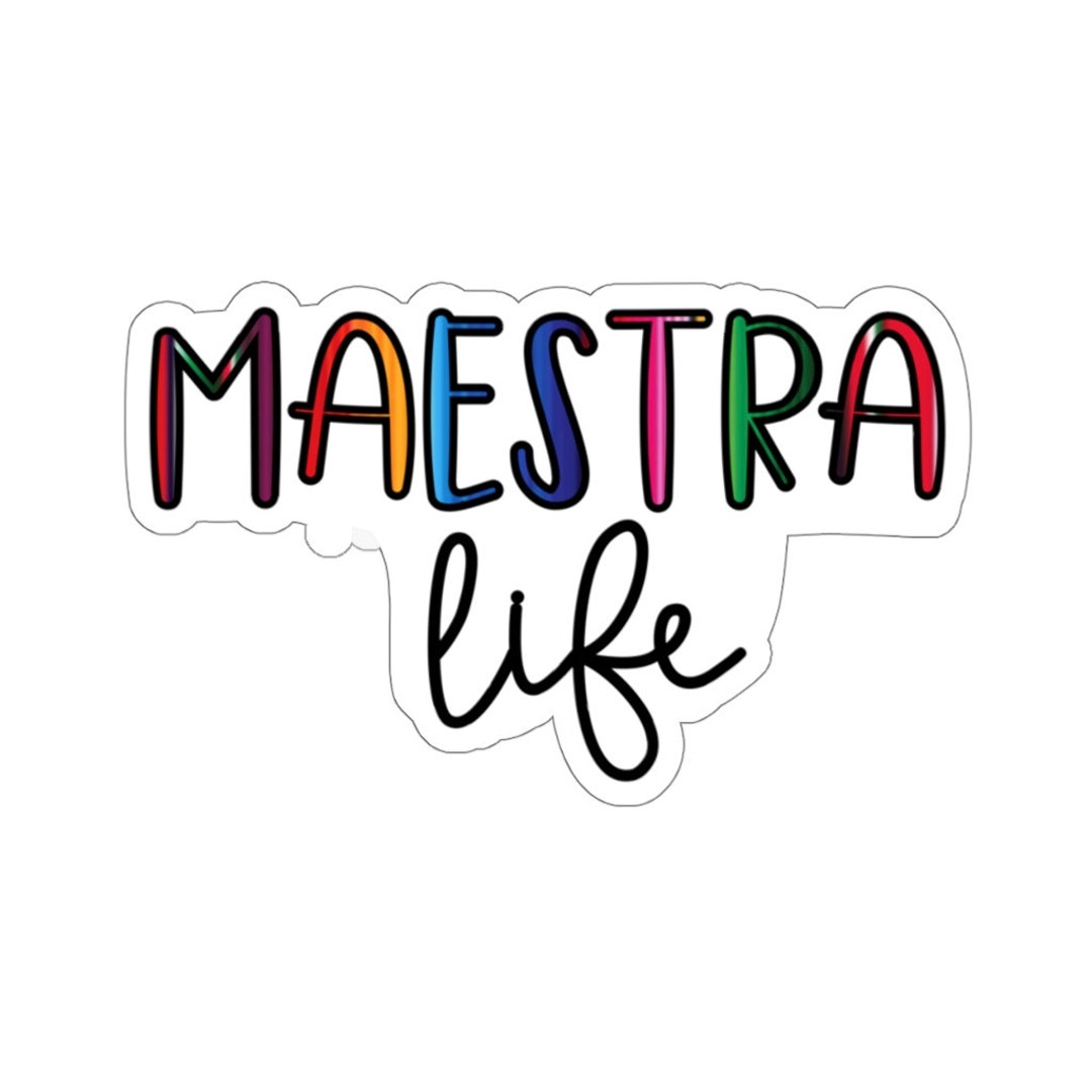 Serape Print Maestra Life Sticker | Teacher Stickers - Etsy