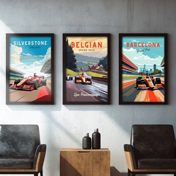 Vintage Race Poster - Etsy