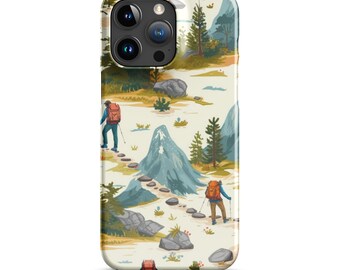 Trekking and Hiking Phone Case for iPhone 16 15 14 13 12 11 Pro Max ...
