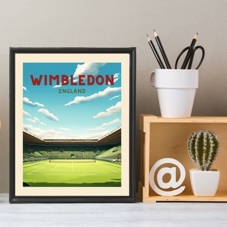 Wimbledon Wall Art Tennis Poster Gifts for Tennis Print Wimbledon ...