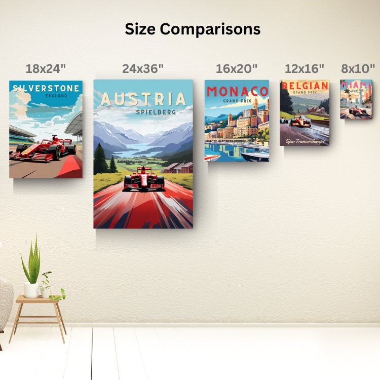 Italian GP Racing Wall Art Monza Racing Art Car Wall Art Racing Car ...