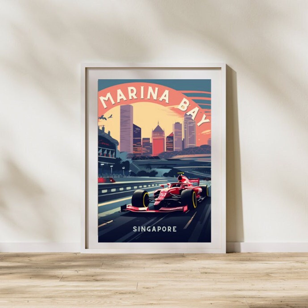 Singapore Racing Wall Art Racing Art Car Wall Art Racing Car Wall Art ...