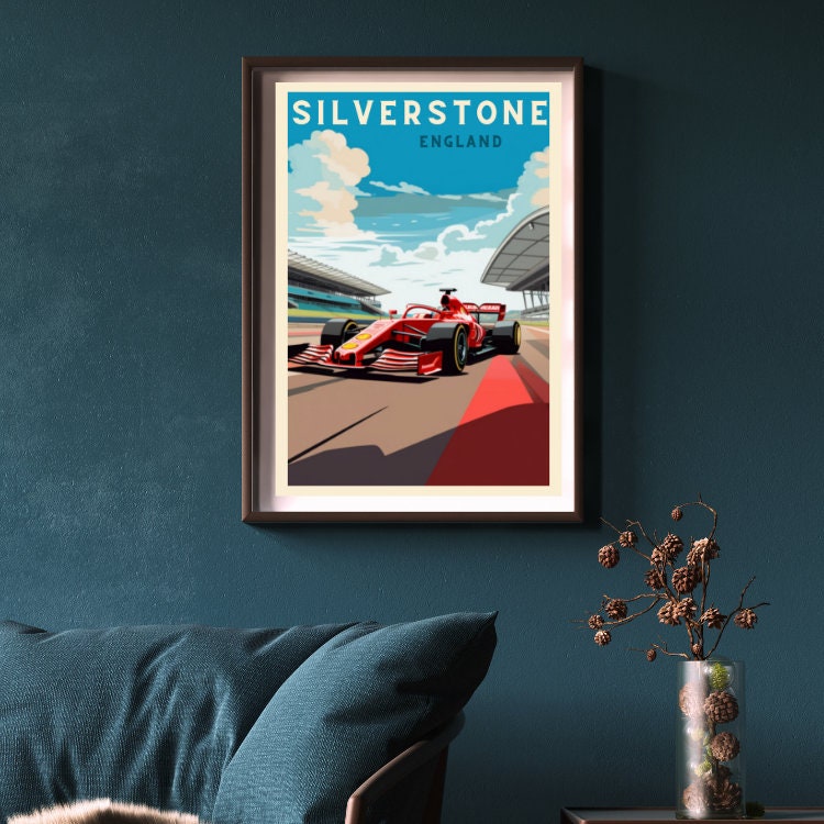 Silverstone Racing Wall Art Racing Art Car Wall Art Racing Car Wall Art ...