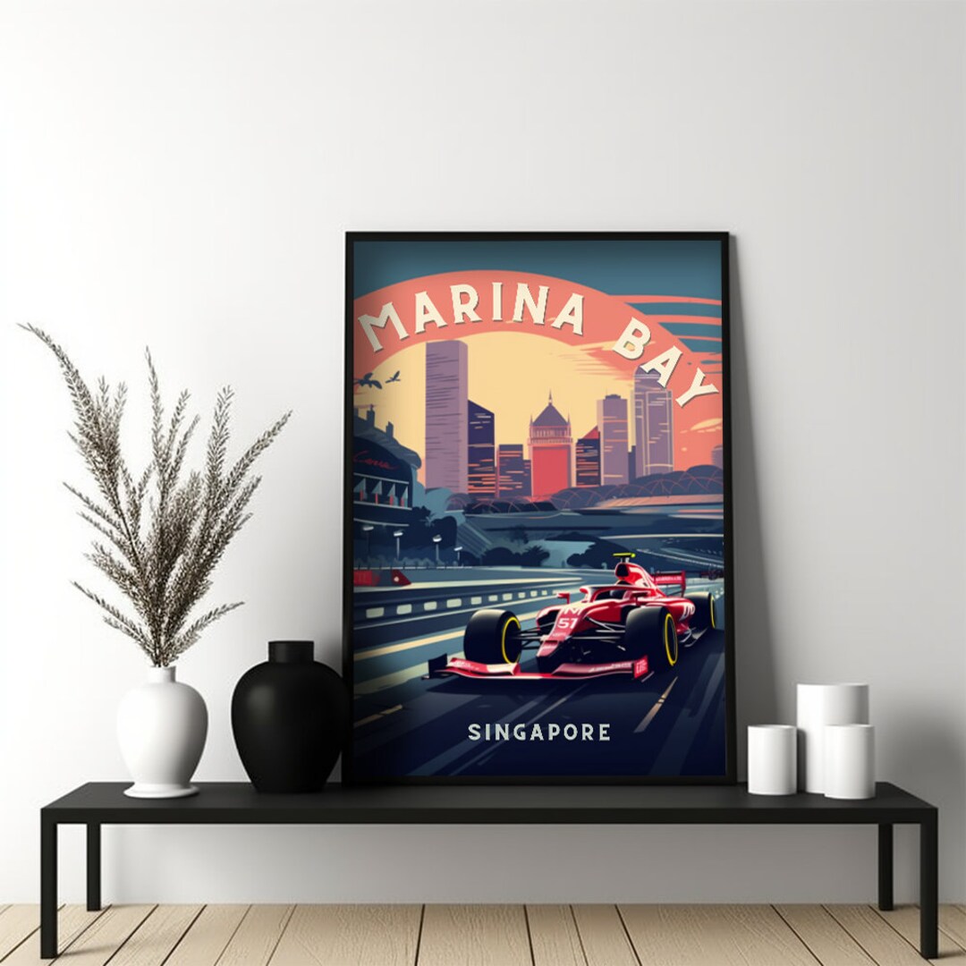 Singapore Racing Wall Art Racing Art Car Wall Art Racing Car Wall Art ...