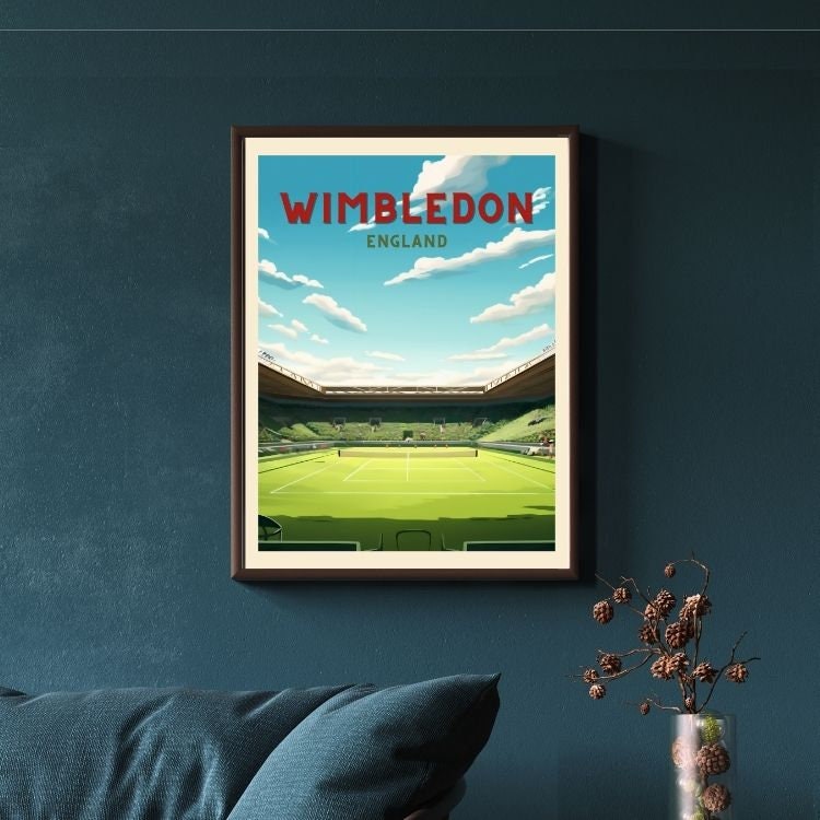 Wimbledon Wall Art Tennis Poster Gifts for Tennis Print Wimbledon ...