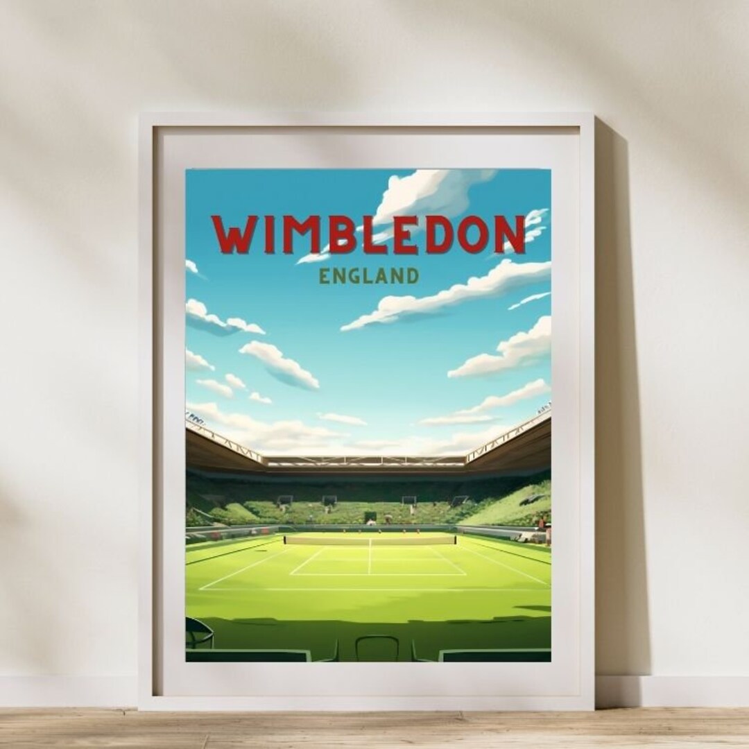Wimbledon Wall Art Tennis Poster Gifts for Tennis Print Wimbledon ...