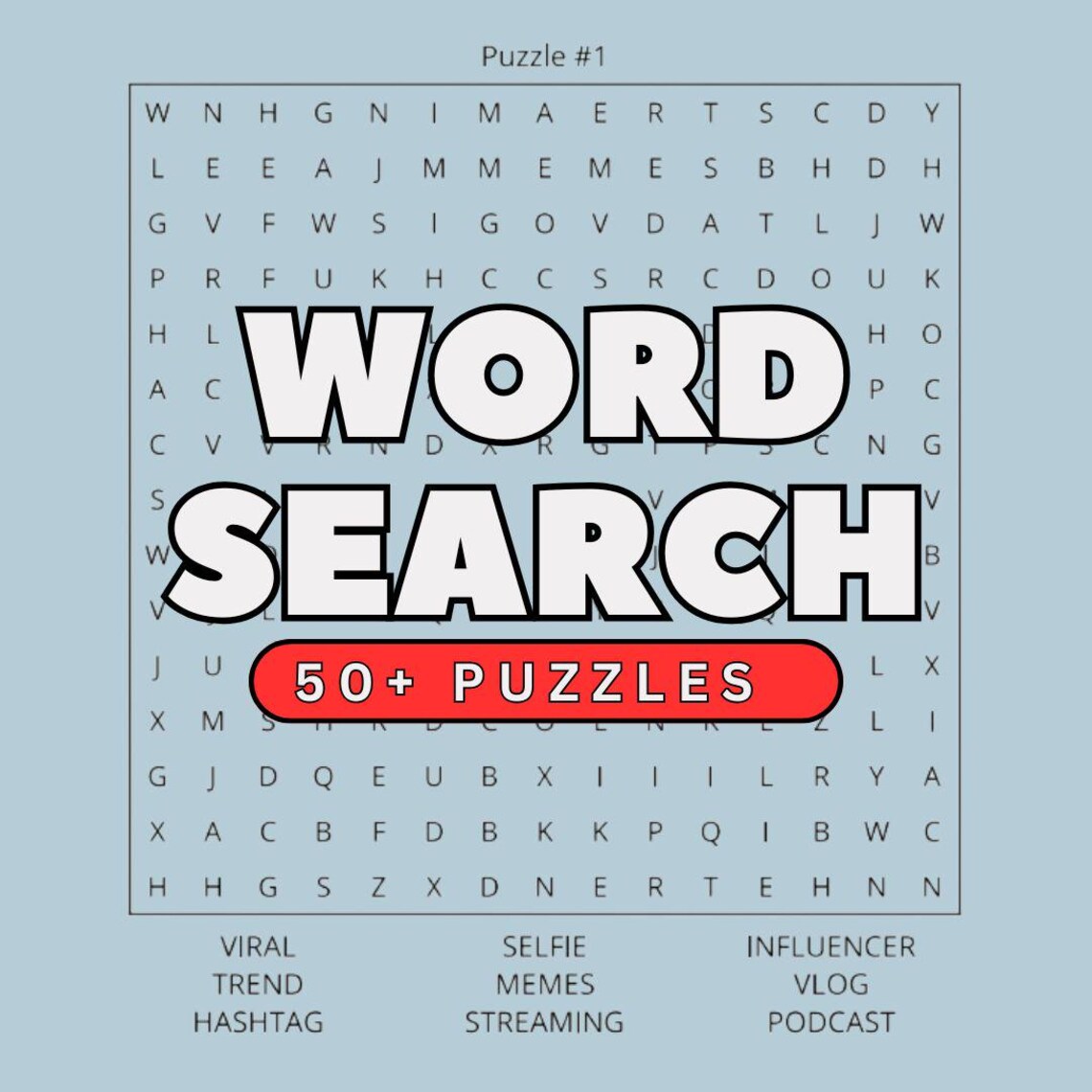 Pop Culture Word Search Puzzle Book for Teens Word Searches With Easy ...
