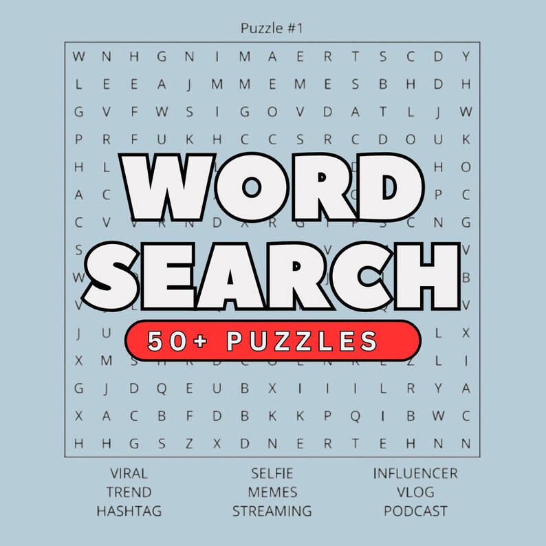 Pop Culture Word Search Puzzle Book for Teens Word Searches With Easy ...