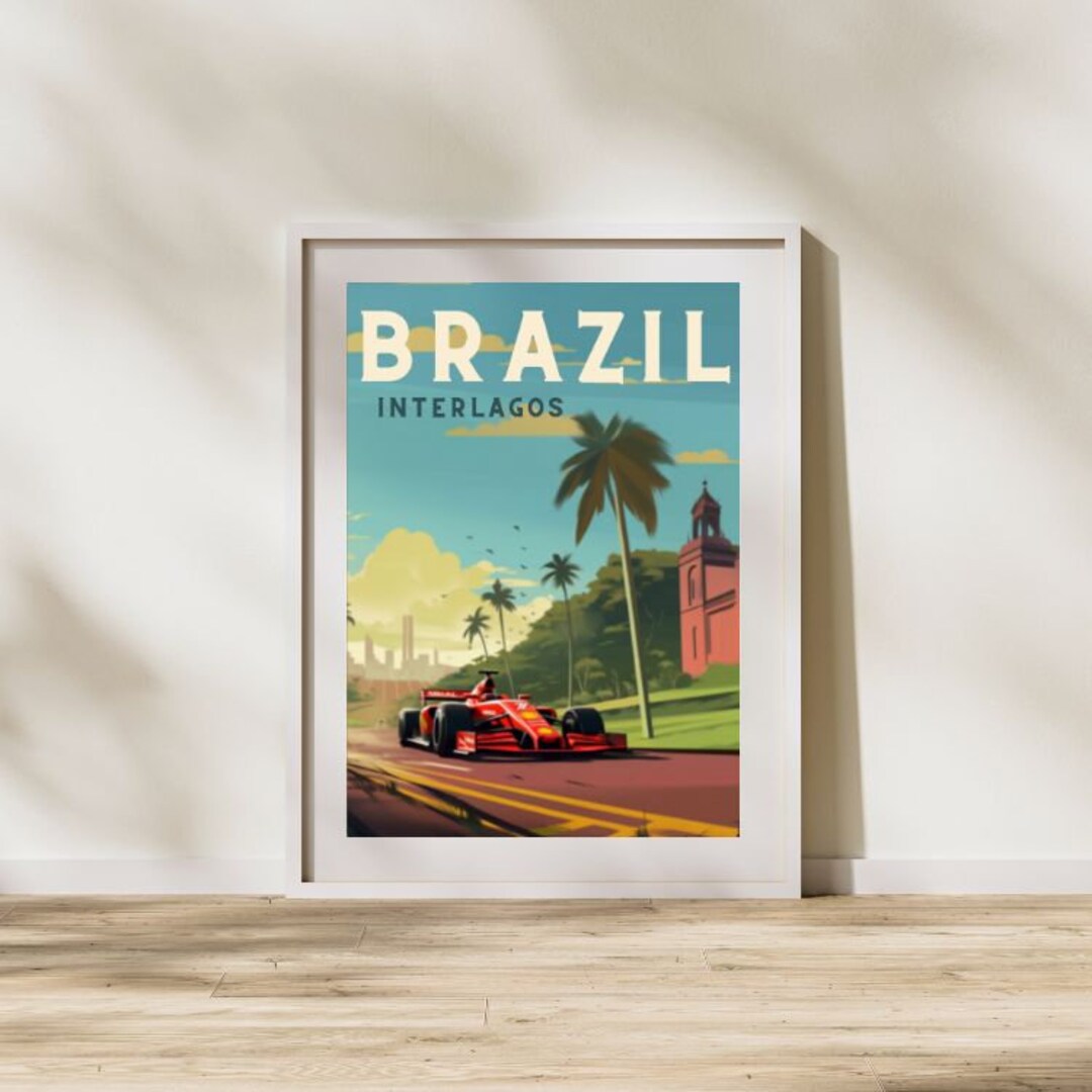 Brazil Racing Wall Art Racing Art Car Wall Art Racing Car Wall Art Race ...