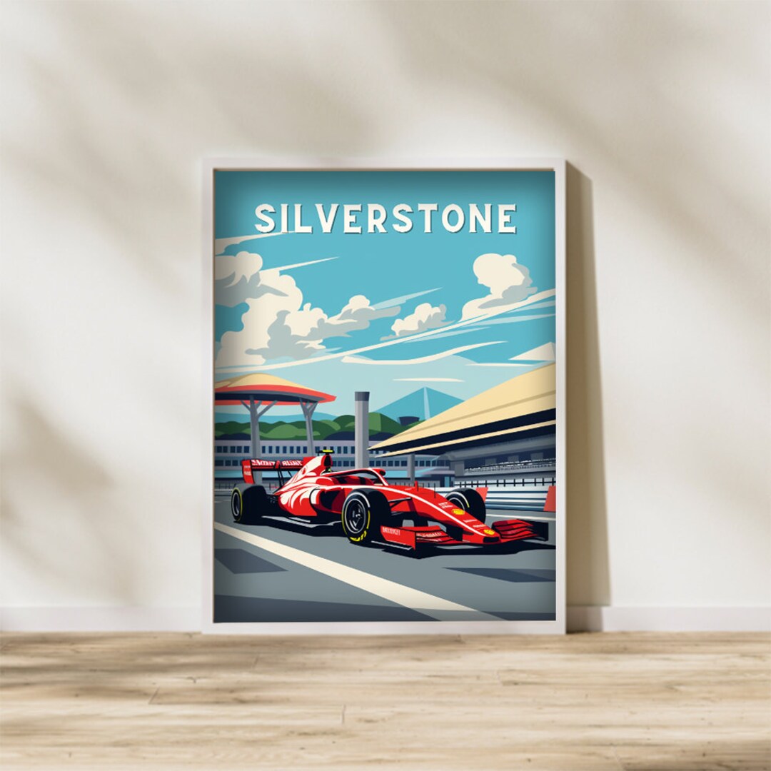 Silverstone Racing Wall Art Racing Art Car Wall Art Racing Car Wall Art ...