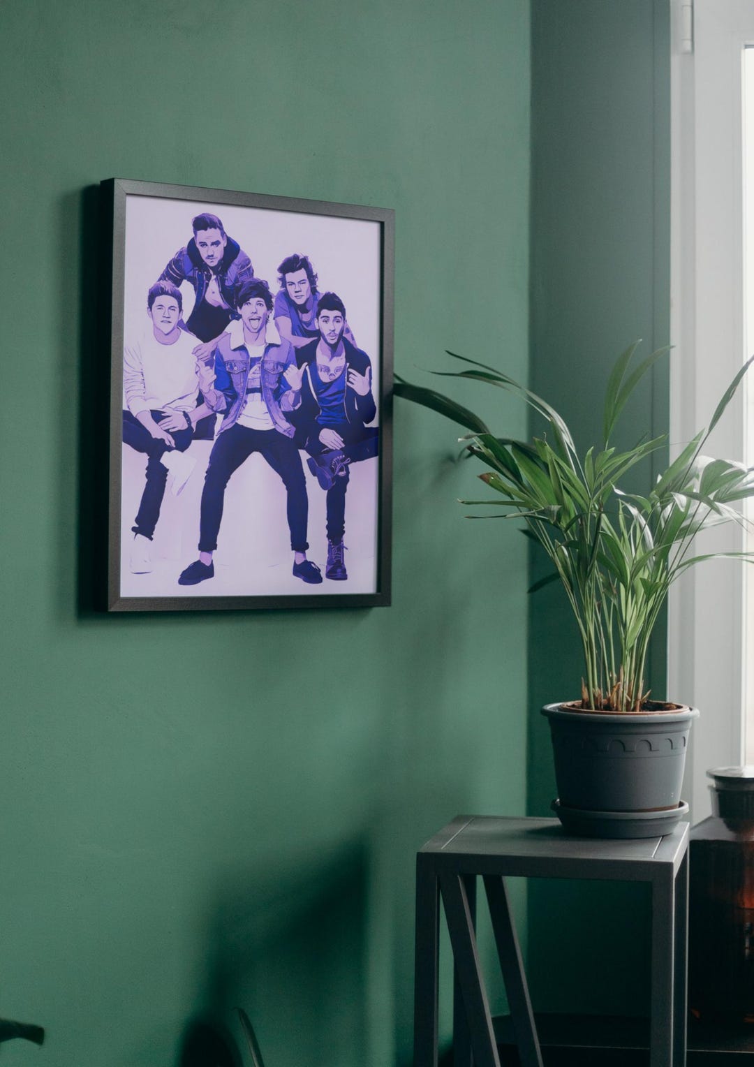 One Direction 1D Cartoon Wall Art Prints, Printable Decor, Harry Styles ...