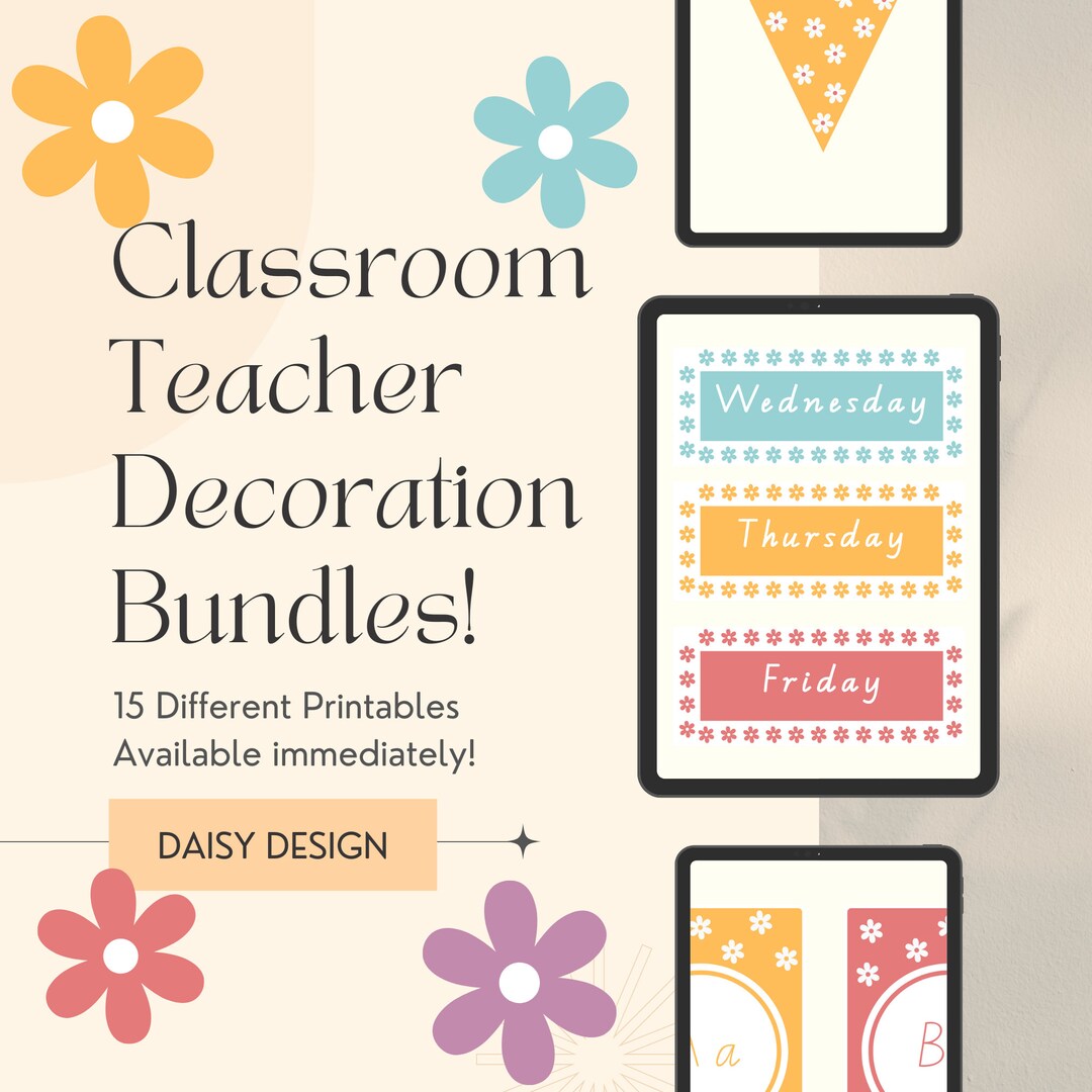 Bright and Colorful Classroom Decoration Printables for a Fun and ...