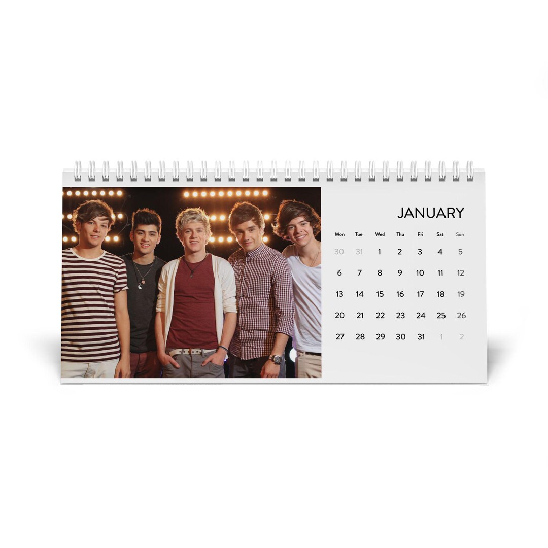 Desk Calendar, One Direction 1D 2025 Wall Calendar, Monthly Planner ...