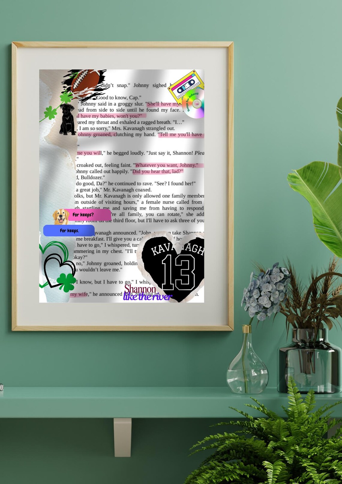 Binding 13 Boys of Tommen Wall Art Printable, Johnny Kavanagh, Book ...