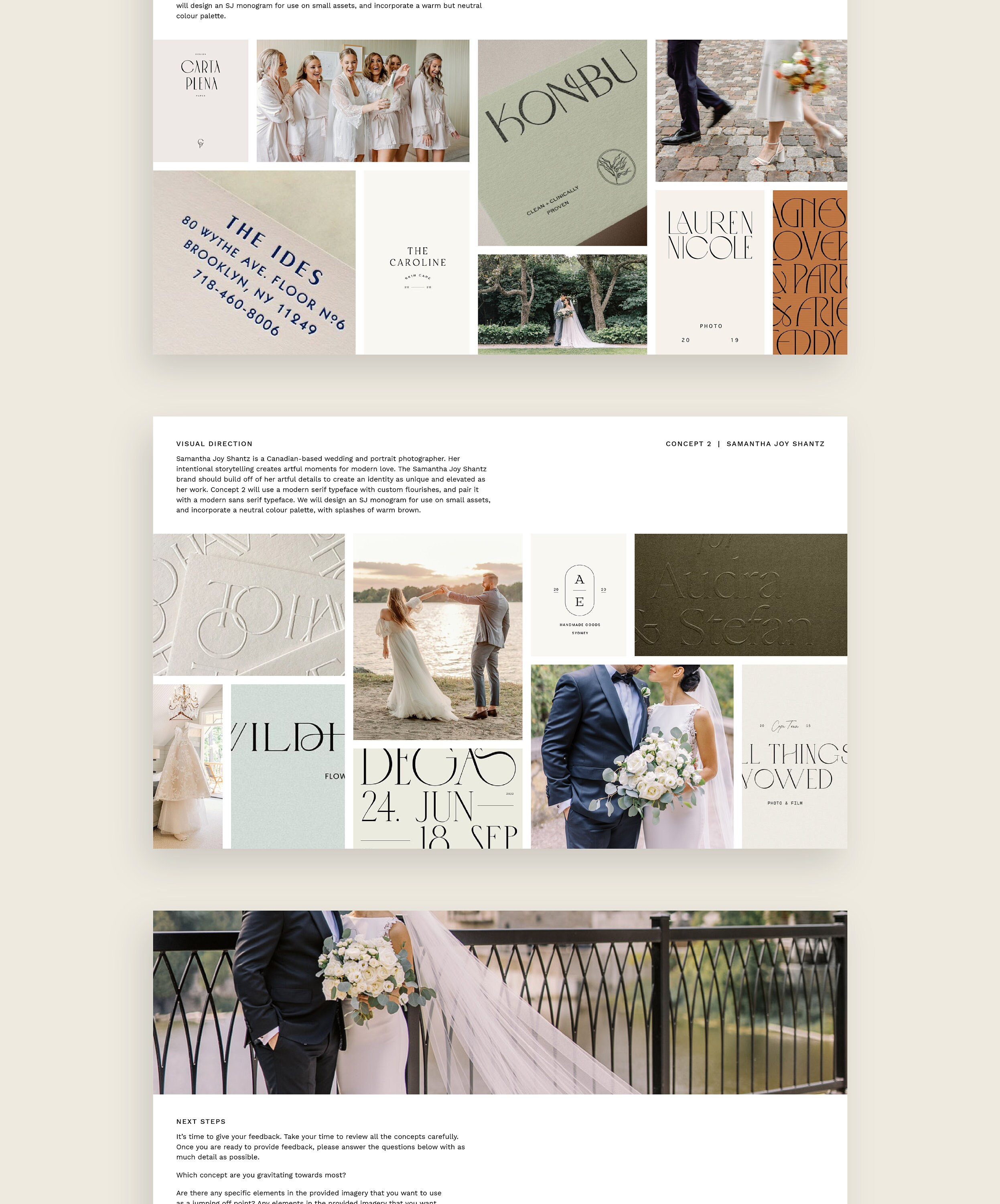 Visual Direction Template — Graphic Designer Indesign Template - Etsy