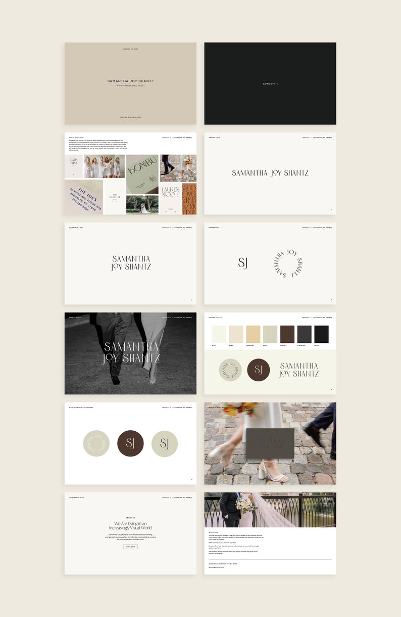 Branding Presentation Template — Graphic Designer Indesign Template - Etsy