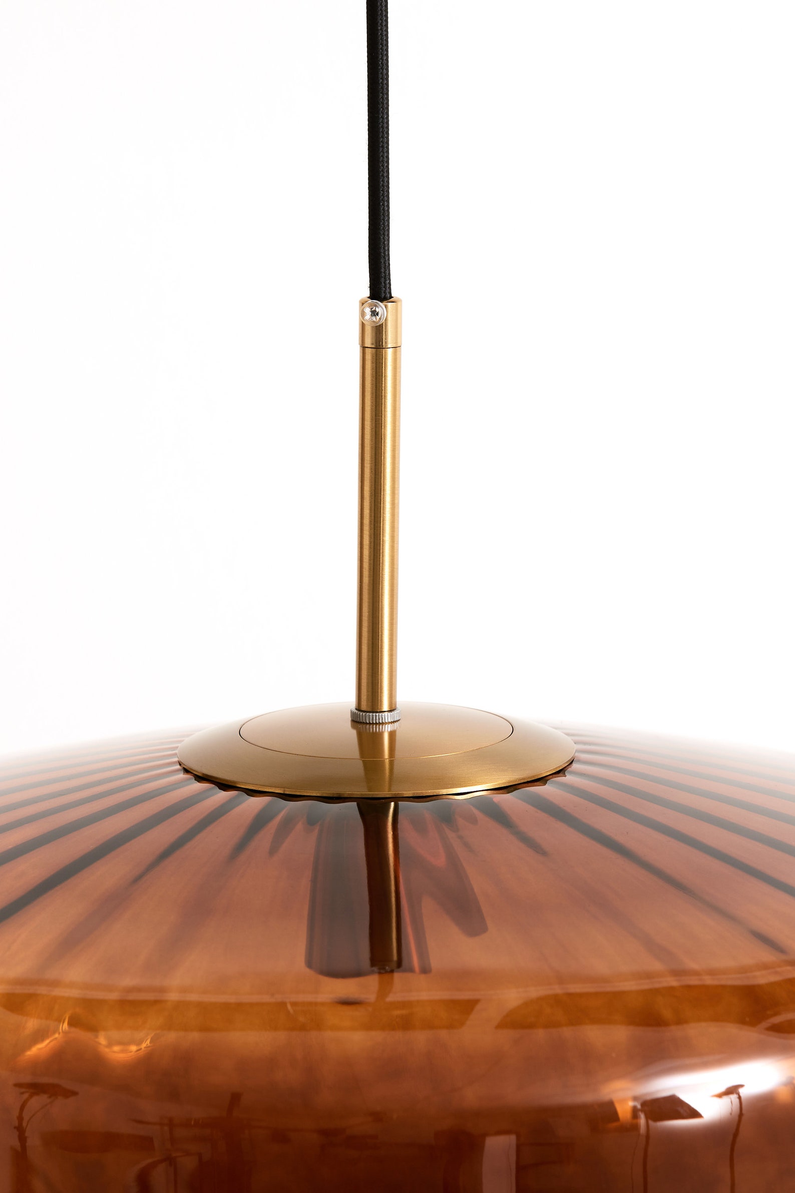 Genevieve Amber Glass Pendant Light - Etsy